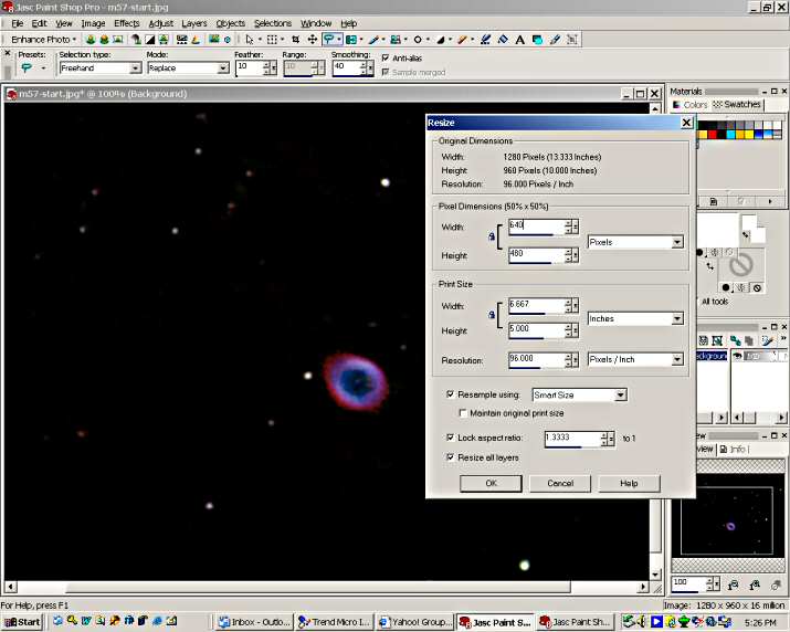 Waid Observatory - PSP Tutorial